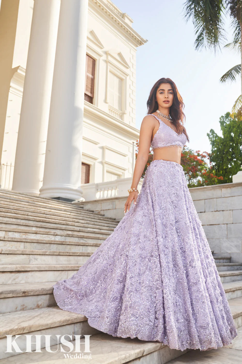 Mauve Sequin Lehenga Set – Studio East6
