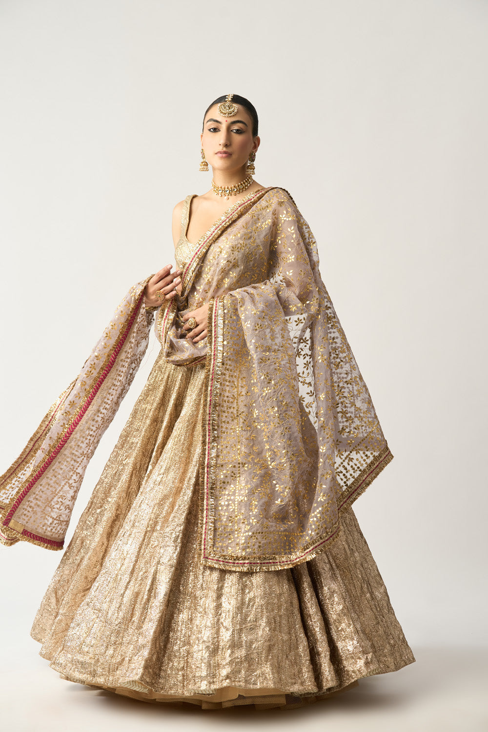 Shabnam Dupatta Chandi Lehenga Set – Studio East6